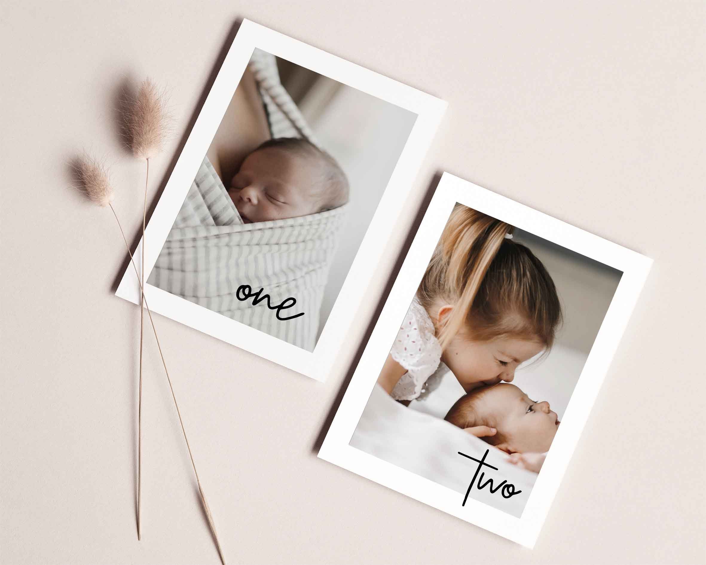 Monthly Baby Photos Template, 1st Birthday Photos, 12 Month Photo ...