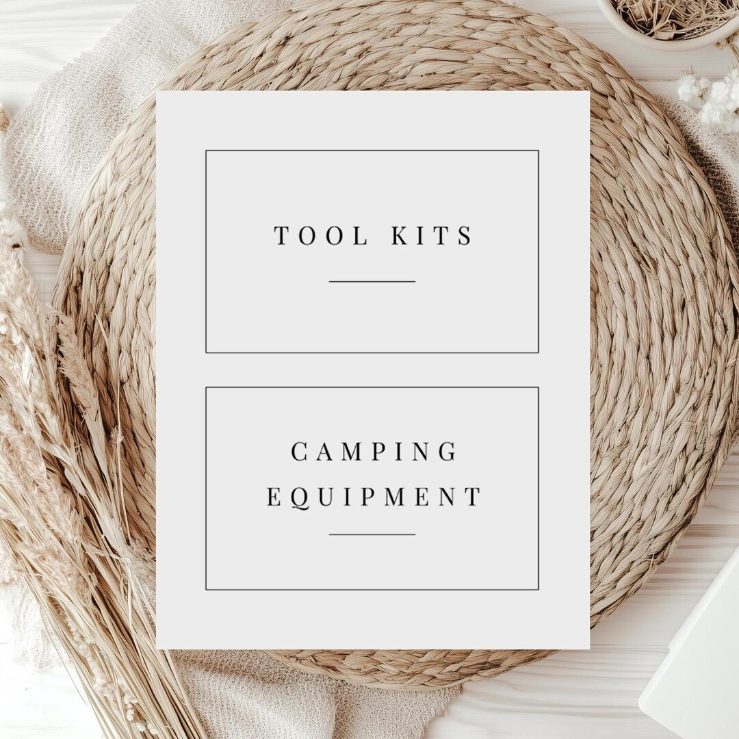 6x4 Inch Inch, Editable Label Template, Serif Label, Minimalist ...