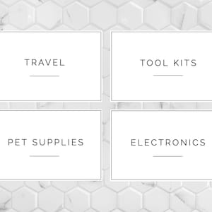 Editable Label Bundle | 10 Label Sizes | US Letter | Minimal Labels ...