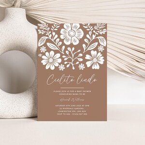 Cielito Lindo Baby Shower Girl, Mexican Theme Invitation Template ...