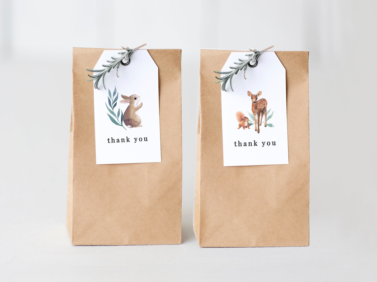 Editable Gift Tags Woodland Animals Tag Woodland Party | Etsy