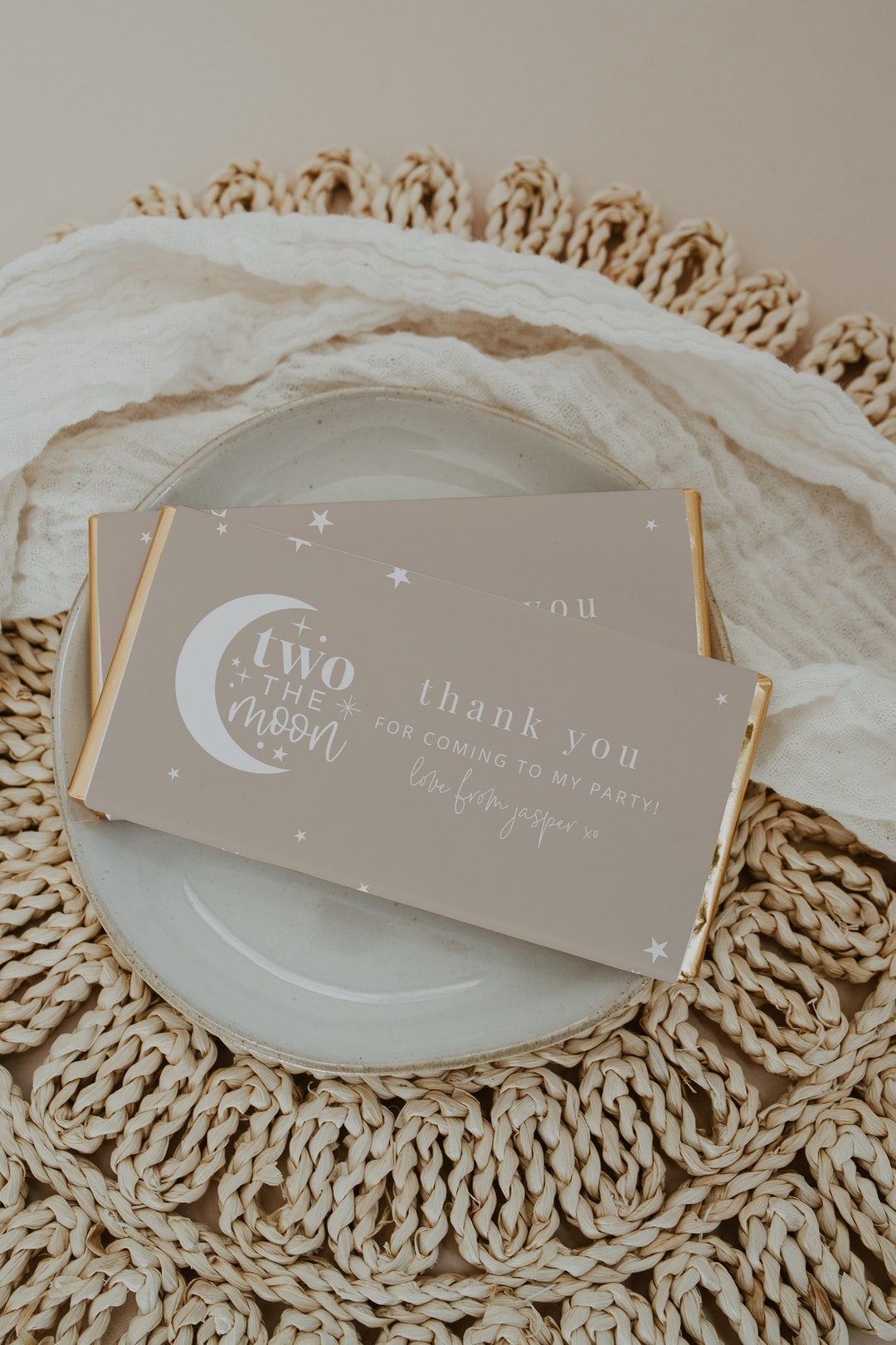 Chocolate Bar Wrapper Template, Two the Moon Birthday, Candy Bar ...