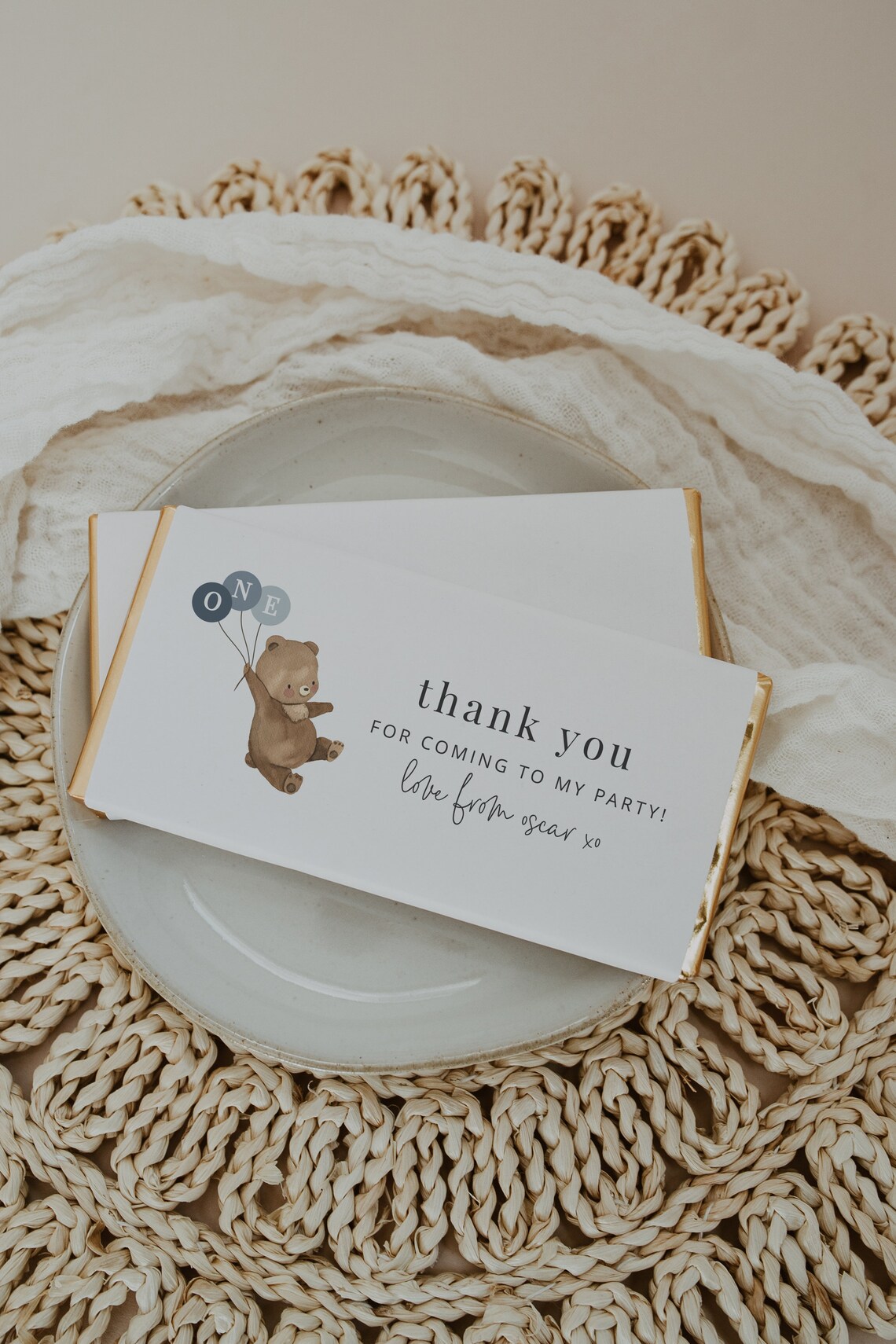 Chocolate Bar Wrapper Template, Bear Blue Balloons, Candy Bar Wrapper ...