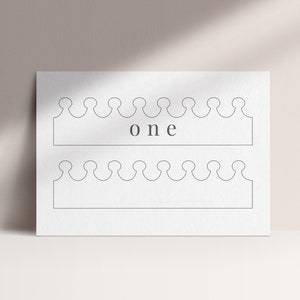 Printable Birthday Crown, 1st Birthday Crown, Editable Birthday Crown ...