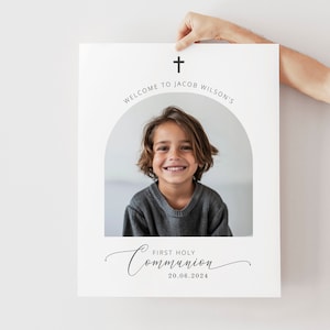 1st Communion Welcome Sign Template, Communion Welcome Poster, First ...