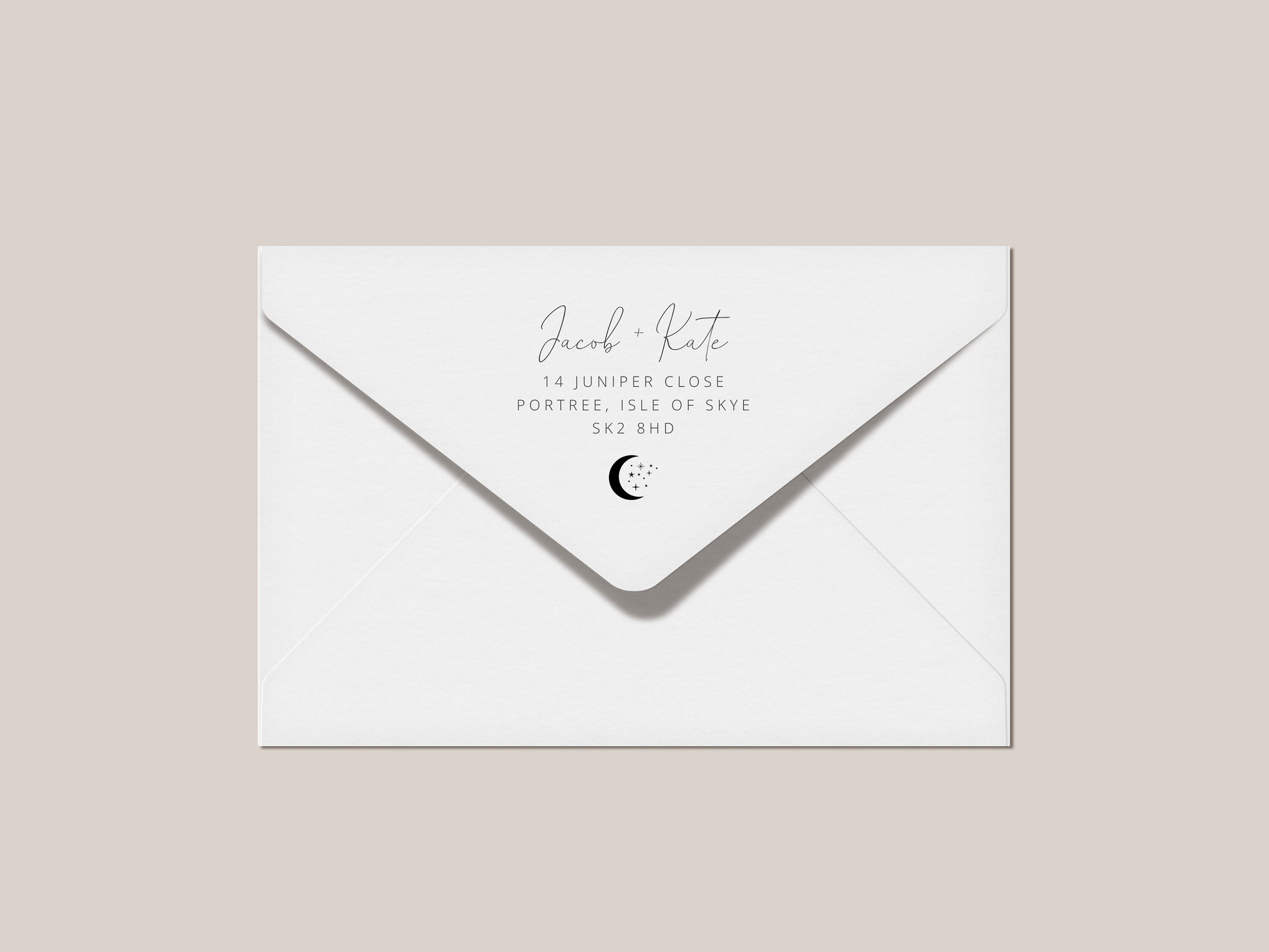 Celestial Address Label Template Celestial Wedding Envelope - Etsy