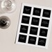 Editable Black Label Bundle | 10 Label Sizes | US Letter | Minimal ...