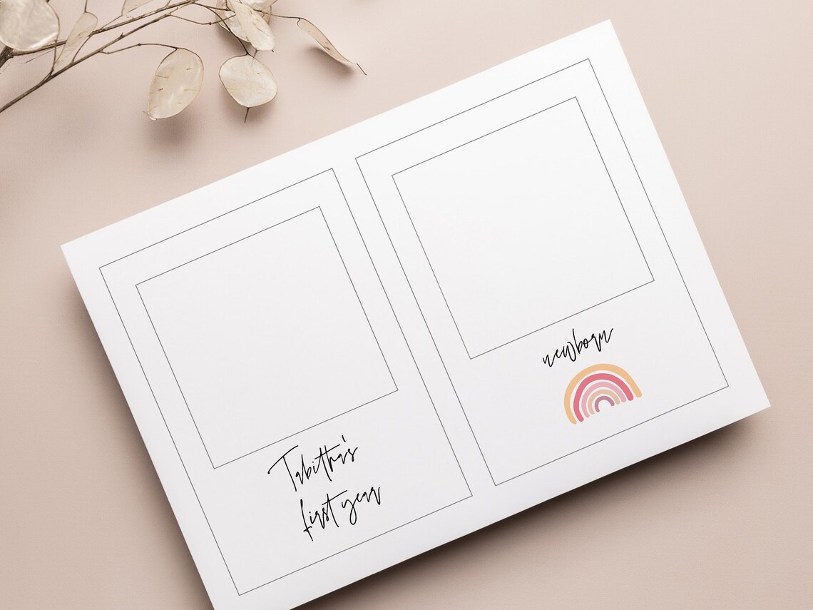 Monthly Photo Banner Template 12 Month Photo Banner 1st | Etsy