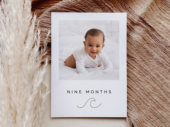 Monthly Photo Banner Template Wave Monthly Banner 1st | Etsy