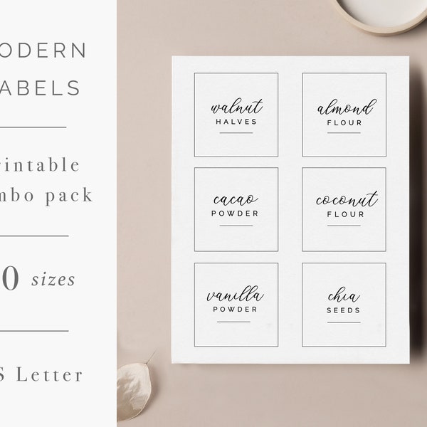 Printable Labels - Etsy