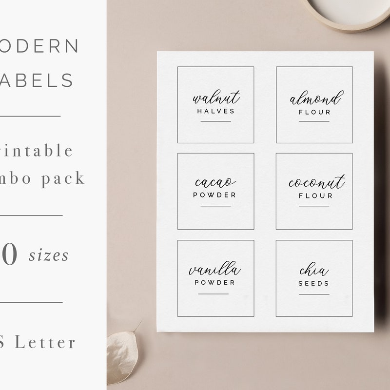 Printable Labels - Etsy