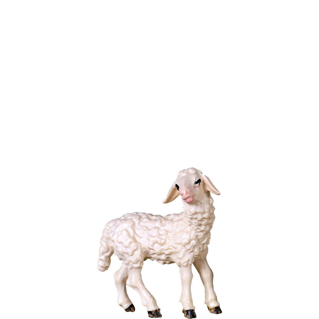 Hand Carved Maple Wood Lamb Figurine - Nativity Scene Decor - Etsy