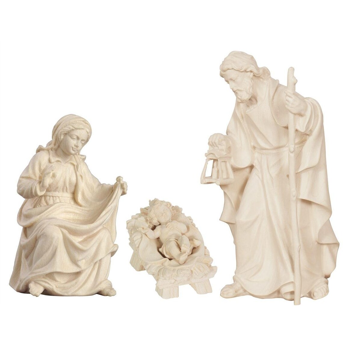 Hand-painted Maple Wood Holy Family Nativity Set – Jerusalem Design - Etsy