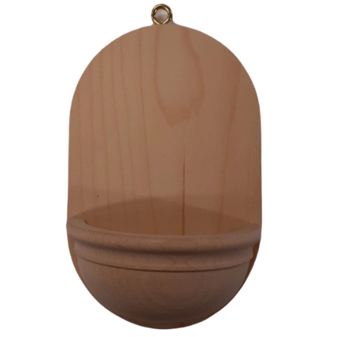 Maple Wood Holy Water Stoup, Christian Gift (5.12 Inch) - Etsy