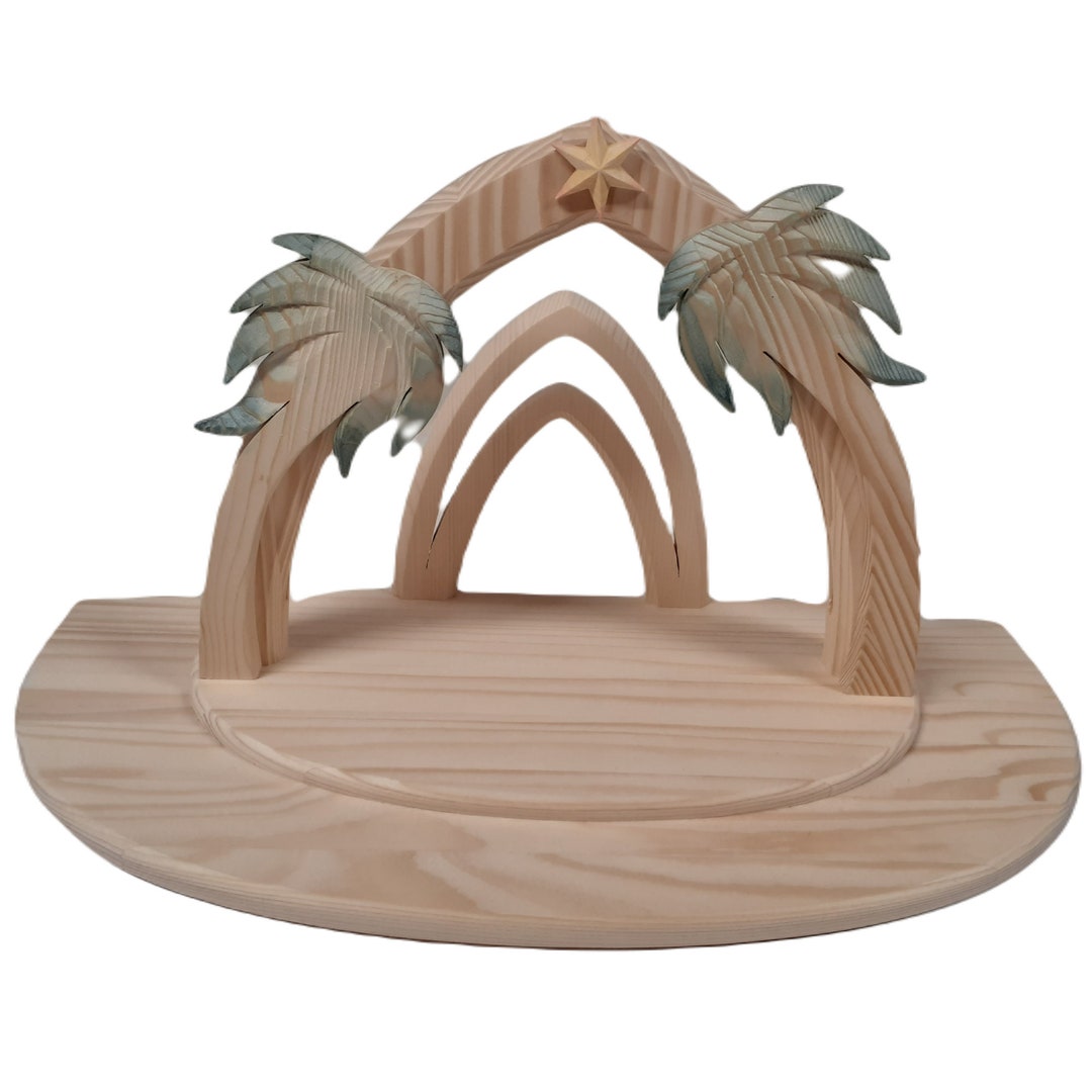 African Christmas Nativity Scene With Palm Trees Religious Gift, Church ...