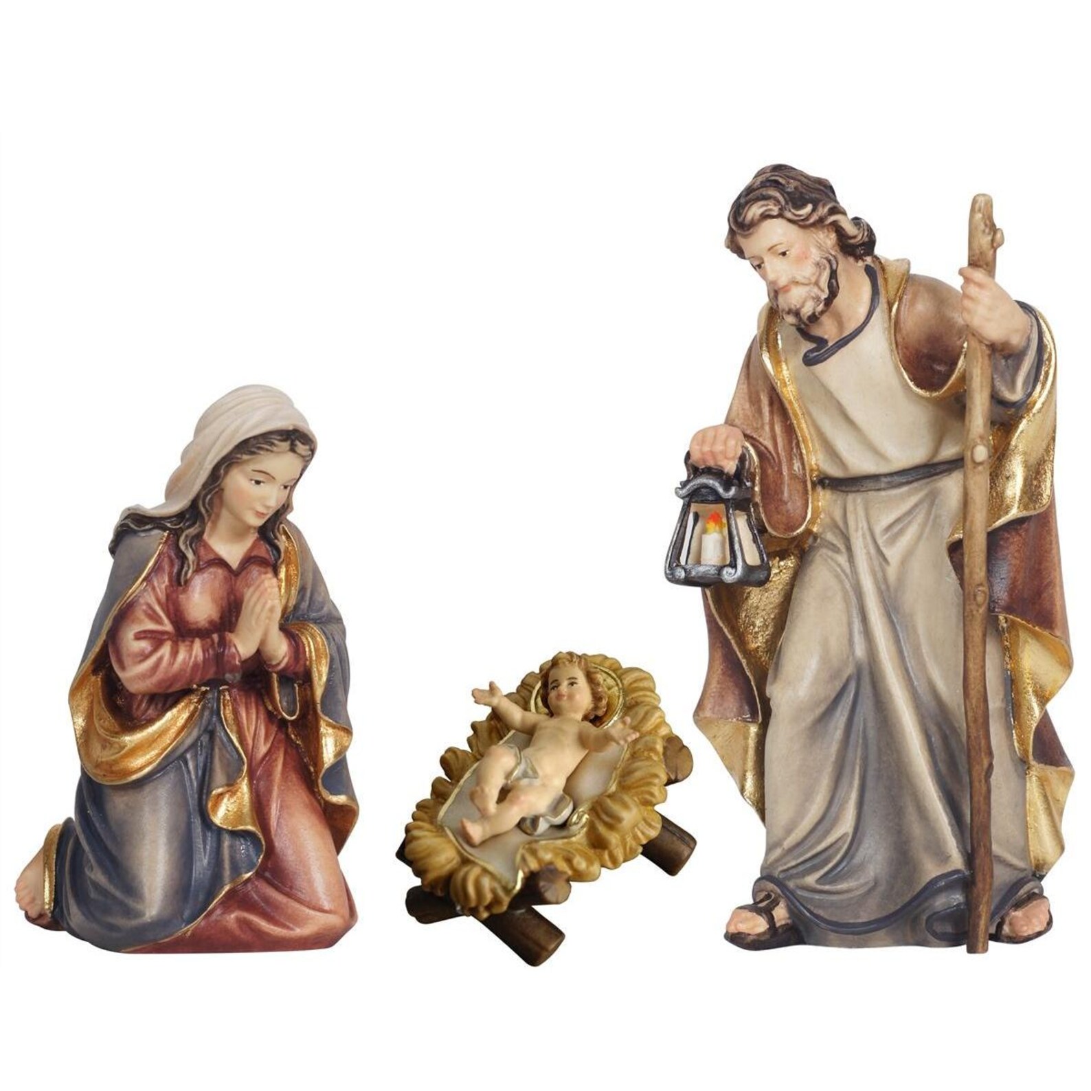 Hand-painted Holy Family Nativity Set – Maple Wood Figurines - Etsy