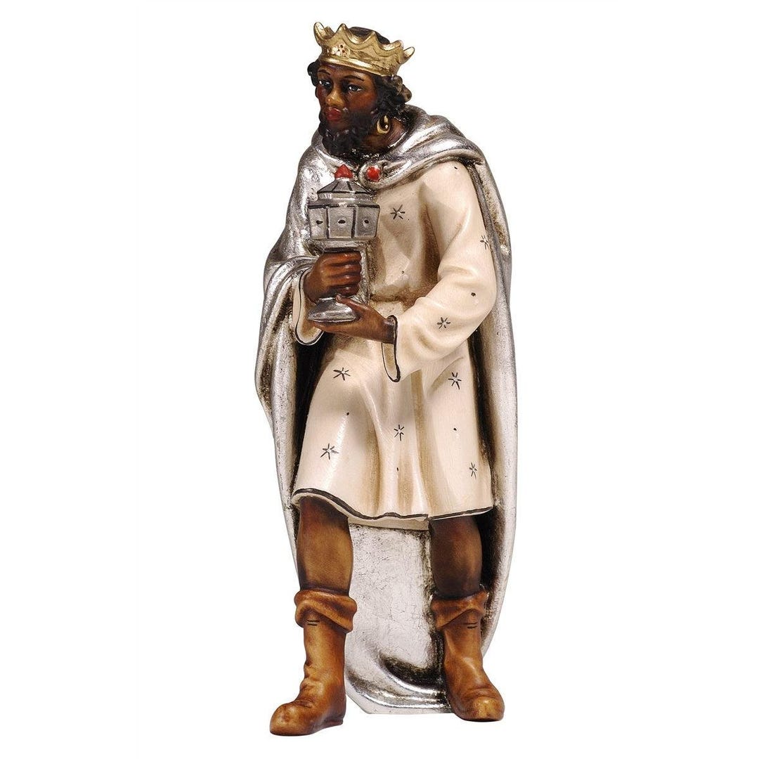 King Balthazar Figurine – Hand-painted Maple Wood Nativity Scene - Etsy