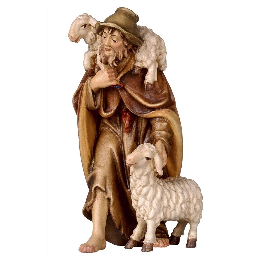 Shepherd With Sheep - Israel Nativity Figurines, Nativity Scene Set ...