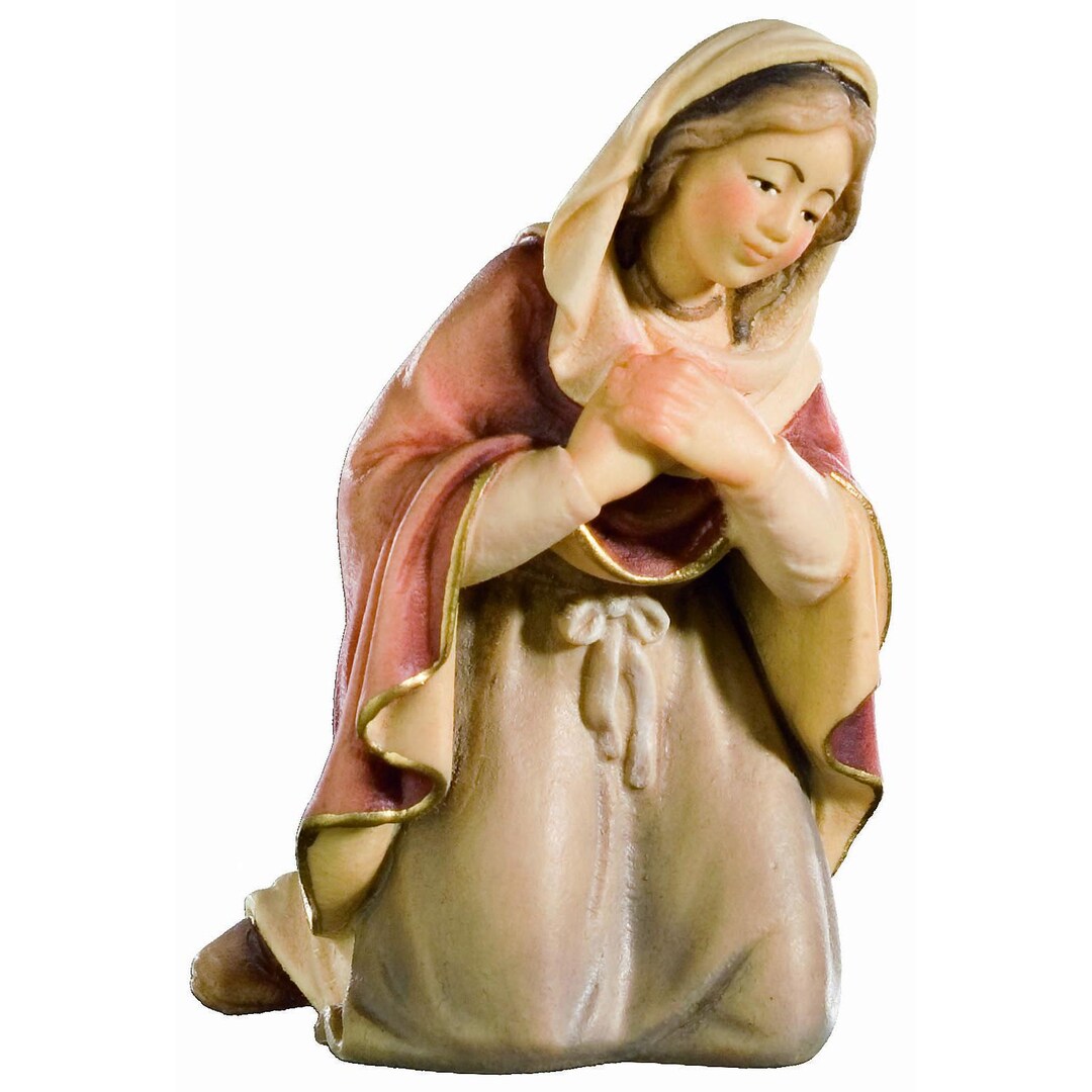 Saint Mary - Peasant Wooden Nativity Scene, Religious Catholic ...