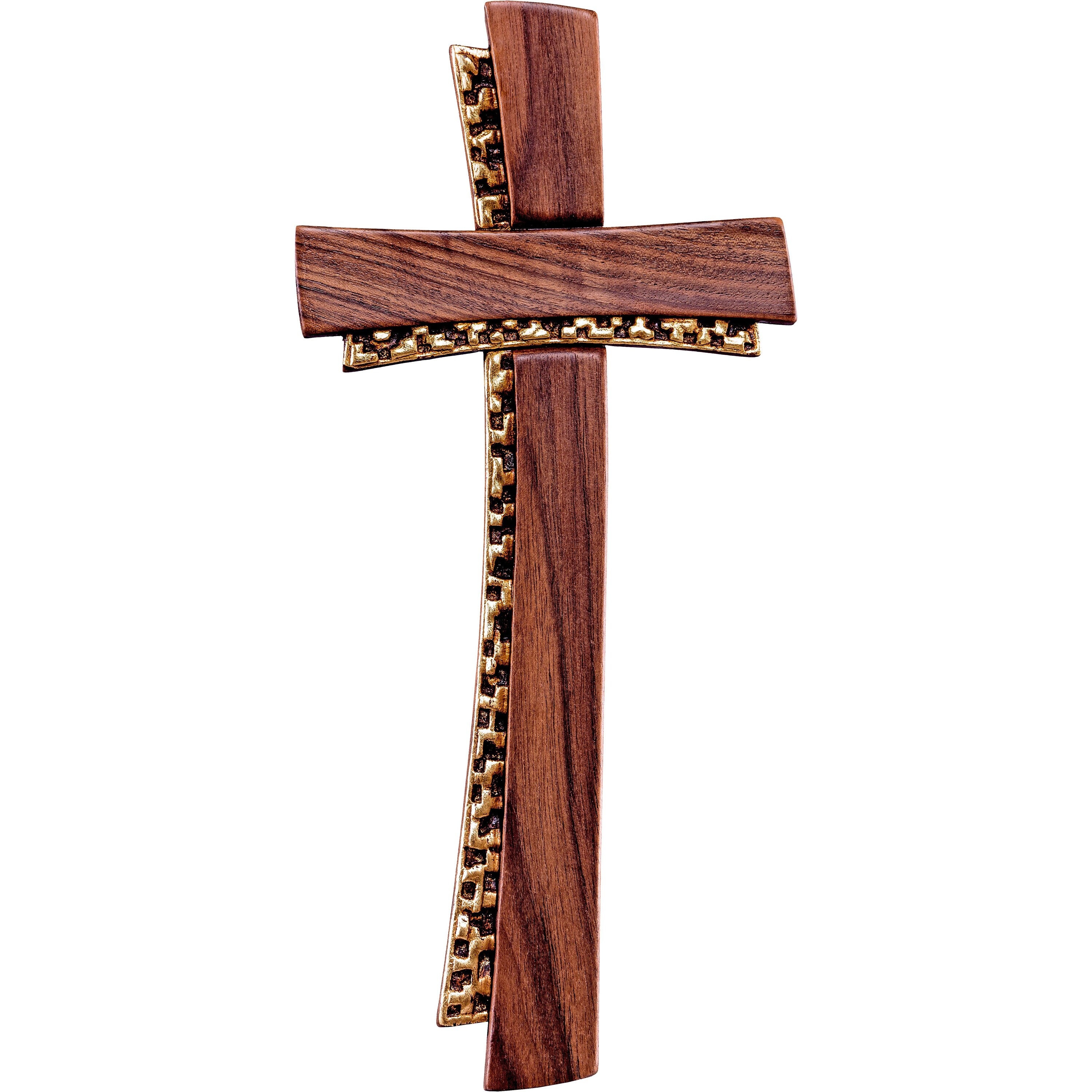 Modern Walnut Wood Cross, Catholic Home Decor - Etsy