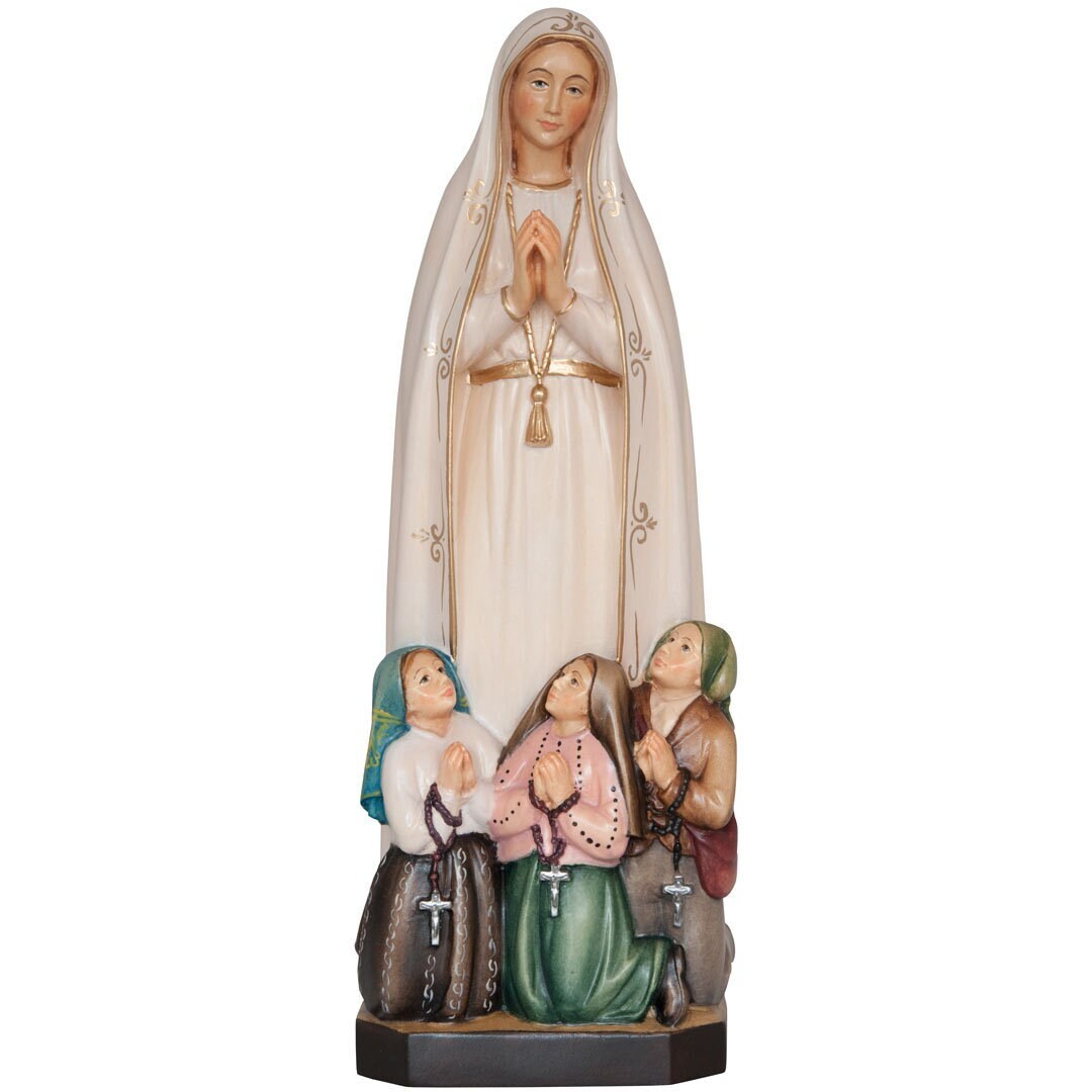 Our Lady of Fatima With Children -religious Catholic Statue, Religious ...
