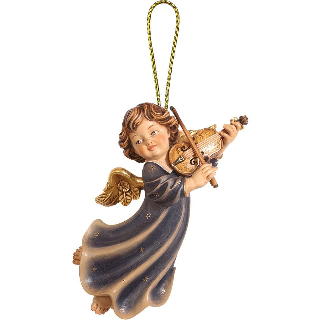 Maple Wood Welcome Angel Ornament - Hand-painted Violin Angel - Etsy