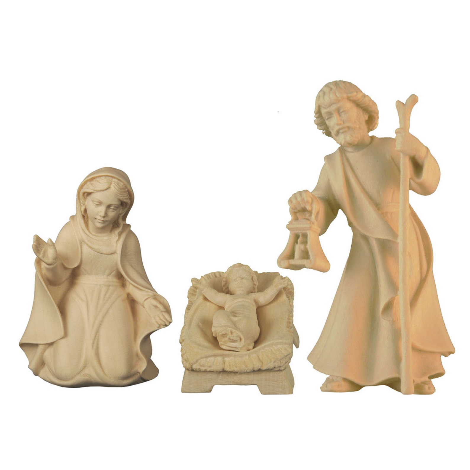 Maple Wood Christmas Tree Nativity Scene With Light - Etsy