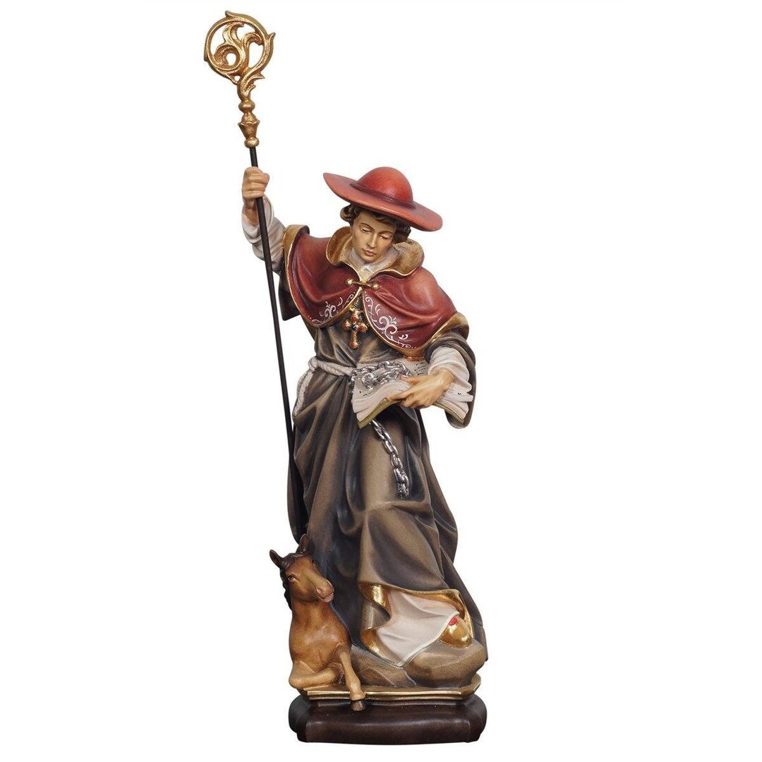 Hand Carved St. Leonard With Horse Wooden Statue, Religious Gift - Etsy