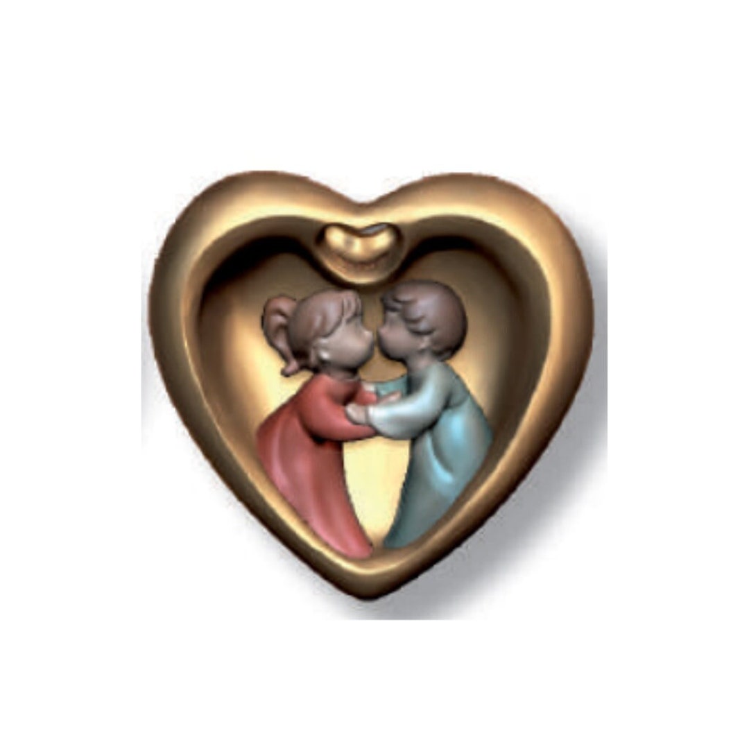 Wooden Relief of Kissing Children Religious Gifts, Catholic Gifts ...