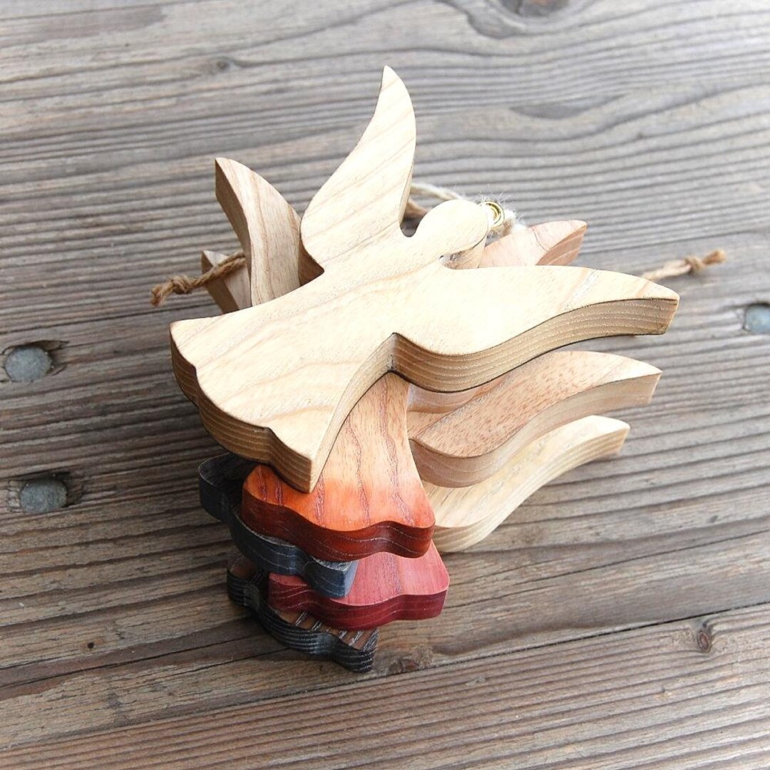 Simple Wooden Angel Wooden Angel Wall Decoration Ornament - Etsy