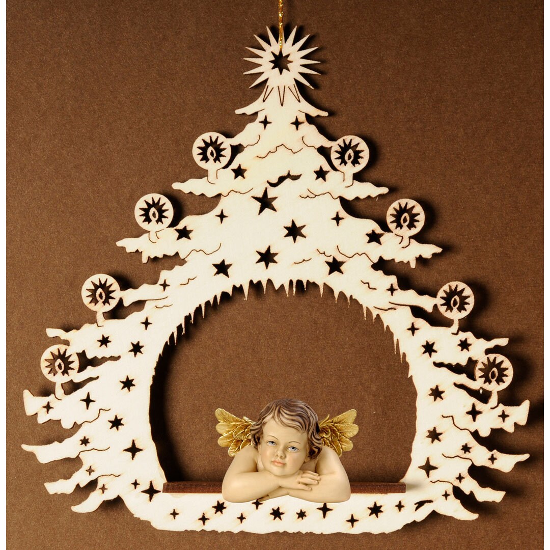 Hand-painted Wooden Christmas Tree Ornament – Angel Raffaello ...
