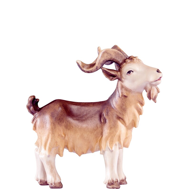 Hand-painted Maple Wood Billy Goat Figurine – Nativity Scene Animal - Etsy