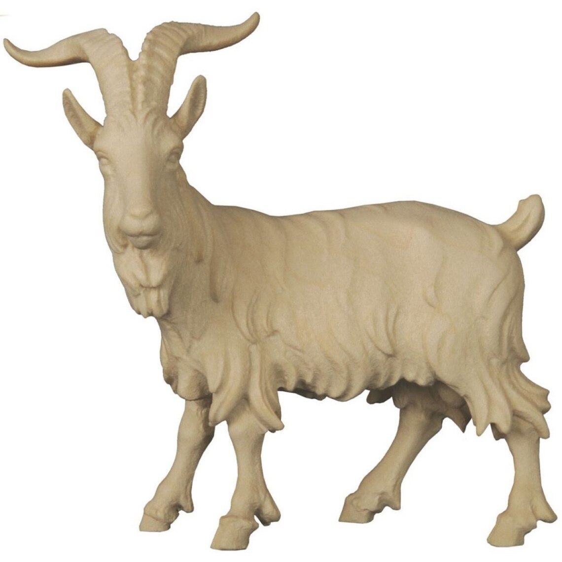 Hand Carved Maple Wood Billy Goat Nativity Figurine, Tyrolean Style - Etsy