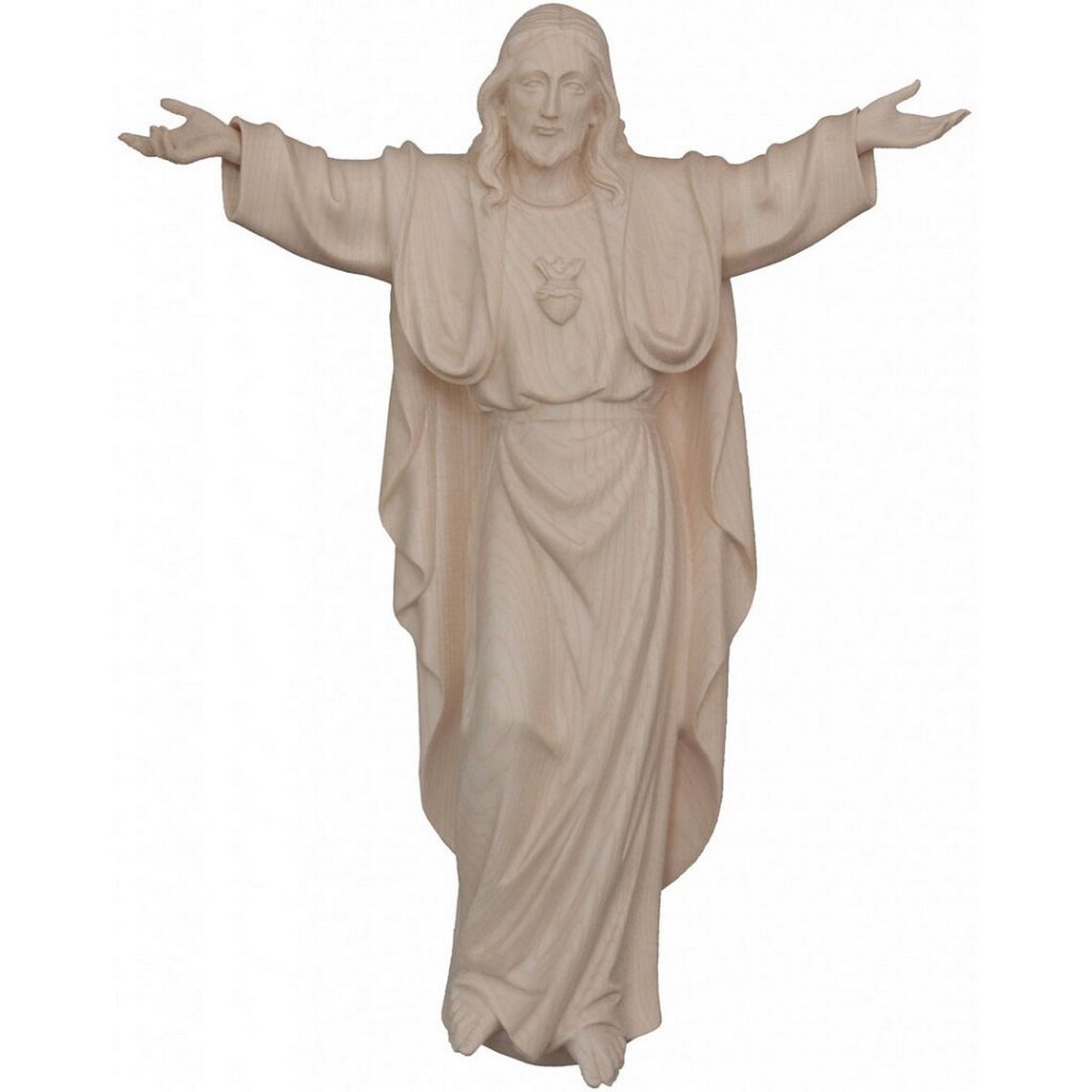 Sacred Heart of Jesus Wood Carving – Religious Wall Sculpture - Etsy