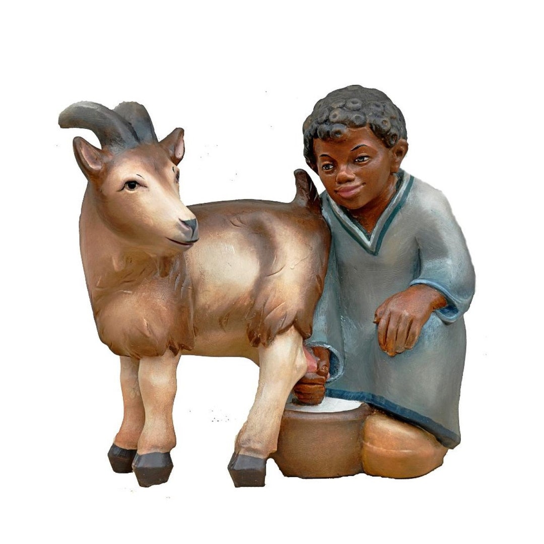 Shepherd Boy With Goat - Modern Shepherd Boy With Goatfor Nativity ...