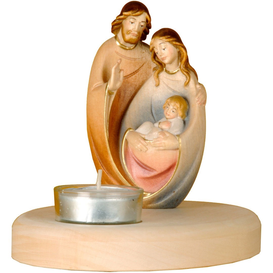 Tealight Holder With the Holy Family Candlestick With the Holy Family ...