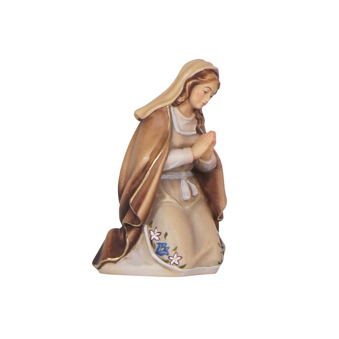 Hand-painted Wood Saint Mary Figurine - Nativity Scene, Made in Italy ...