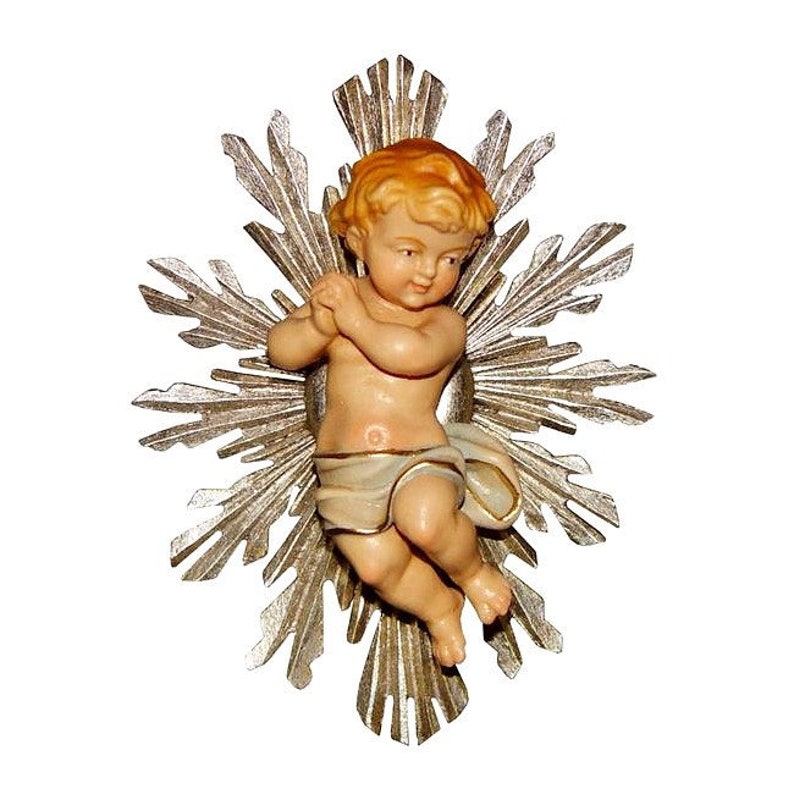 Baby Jesus With Holy Halo Jesus Figurine Nativity Scene Set | Etsy