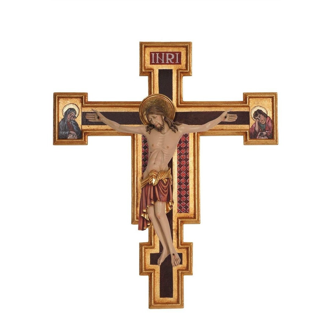 Wooden Crucifix Cimabue, Wooden Decor, Religious Catholic Gift ...