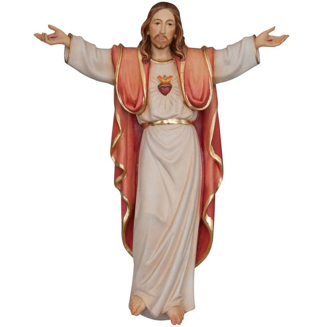 Sacred Heart of Jesus Wood Carving – Religious Wall Sculpture - Etsy