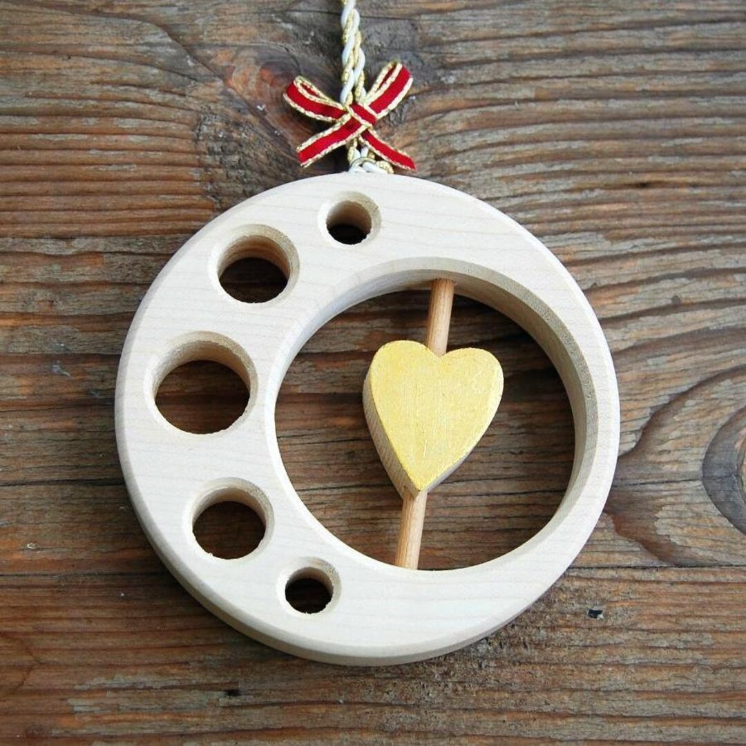 Wooden Spinning Heart Spinning Wooden Heart Gold - Etsy