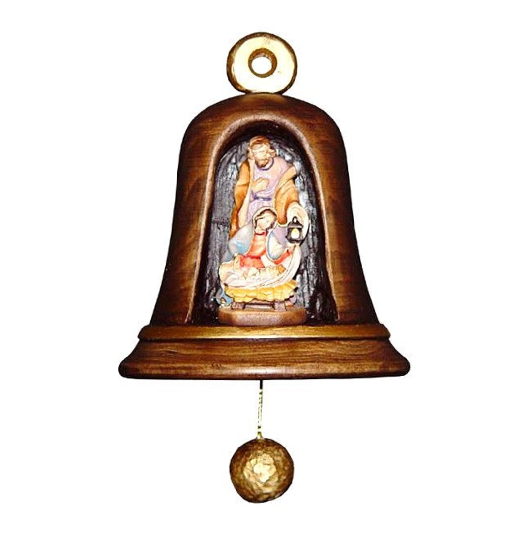 Nativity Scene in Wooden Bell Religious, Catholic Gifts - Etsy