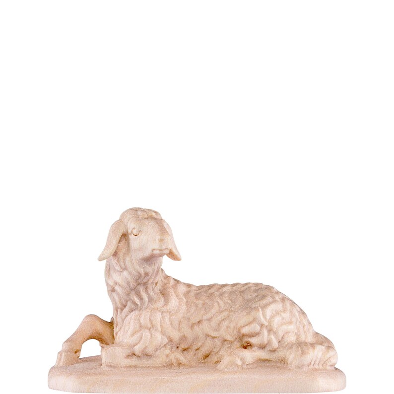 Hand Carved Maple Wood Laying Sheep – Nativity Figurine - Etsy