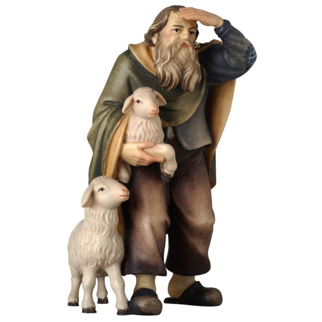 Shepherd Looking Folk Nativity Figurine, Religious Gifts, Church ...