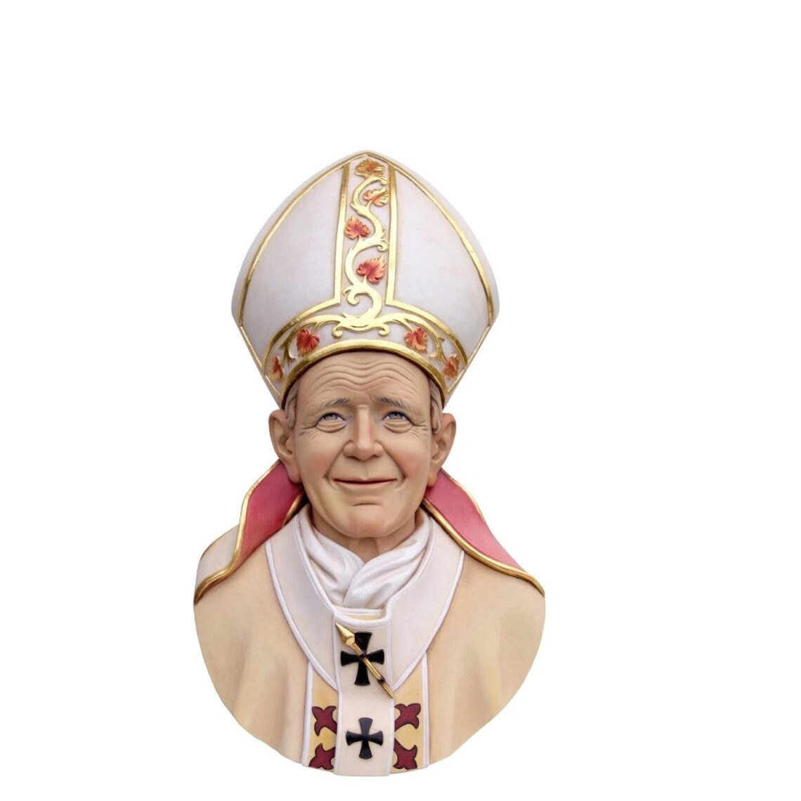 Pope St. John Paul II Relief Wooden Ornament Decorations, Church ...