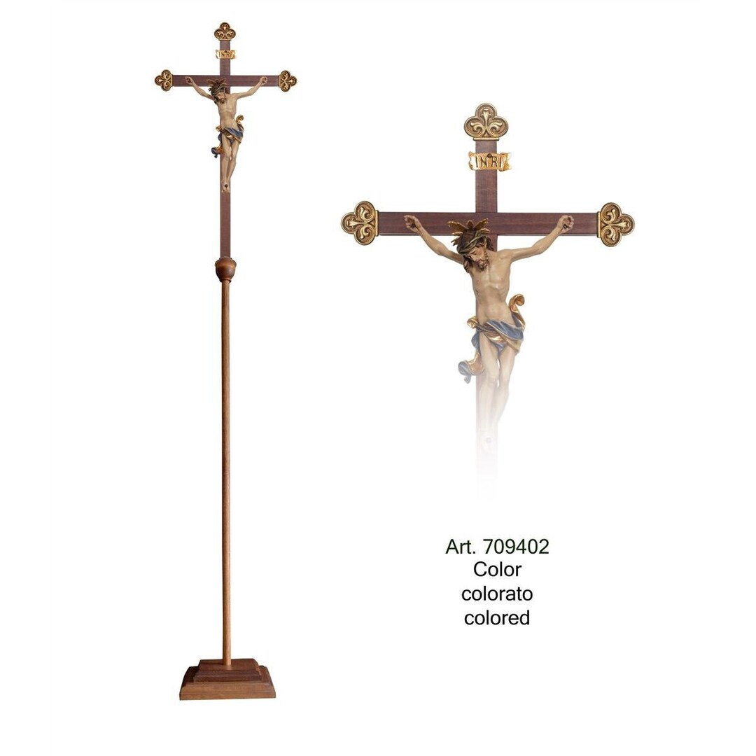 Processional Baroque Cross, Leonardo Corpus, Catholic Decoration - Etsy