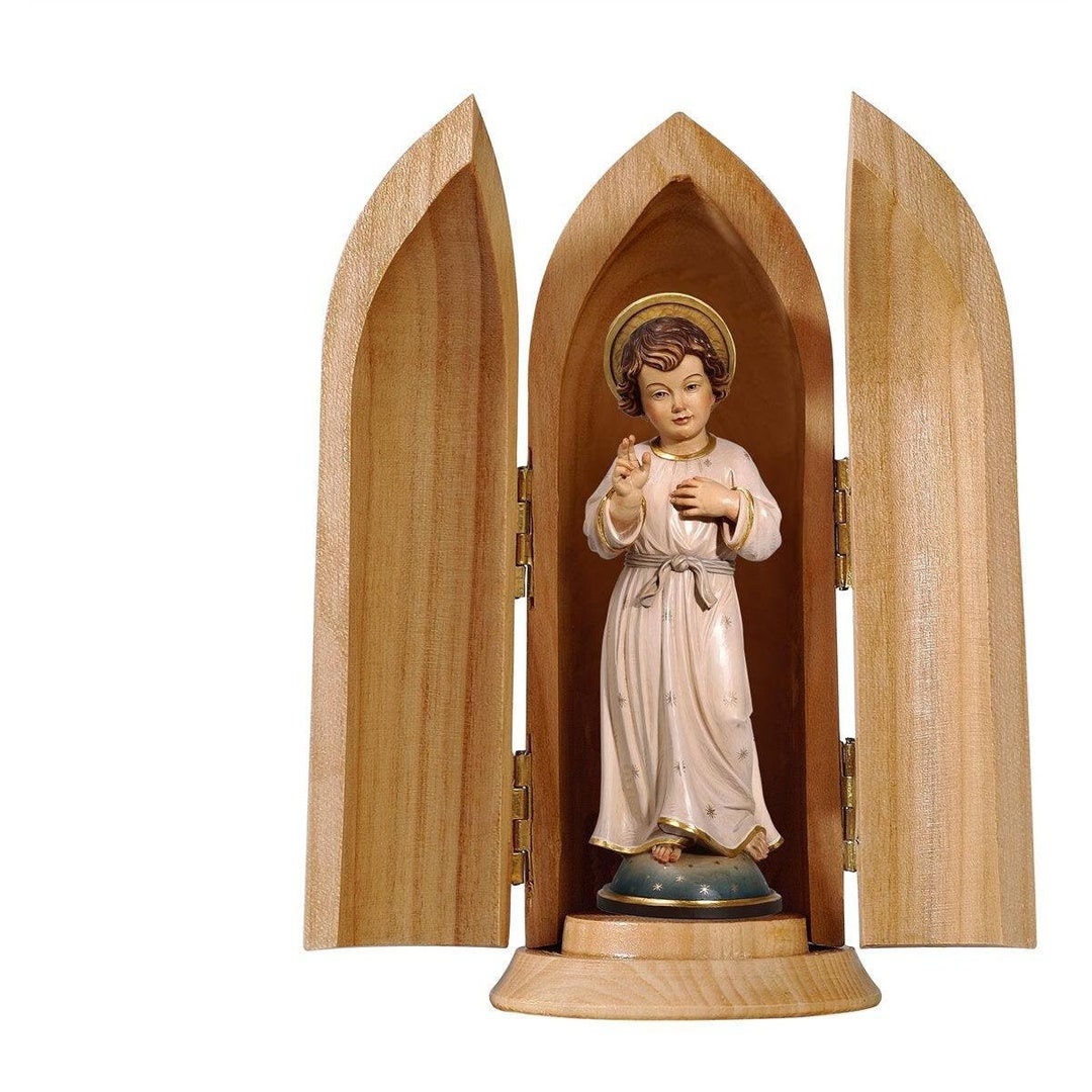 Jesus - Child in Niche Statue of Jesus, Wooden Statue, Life Size Saint ...