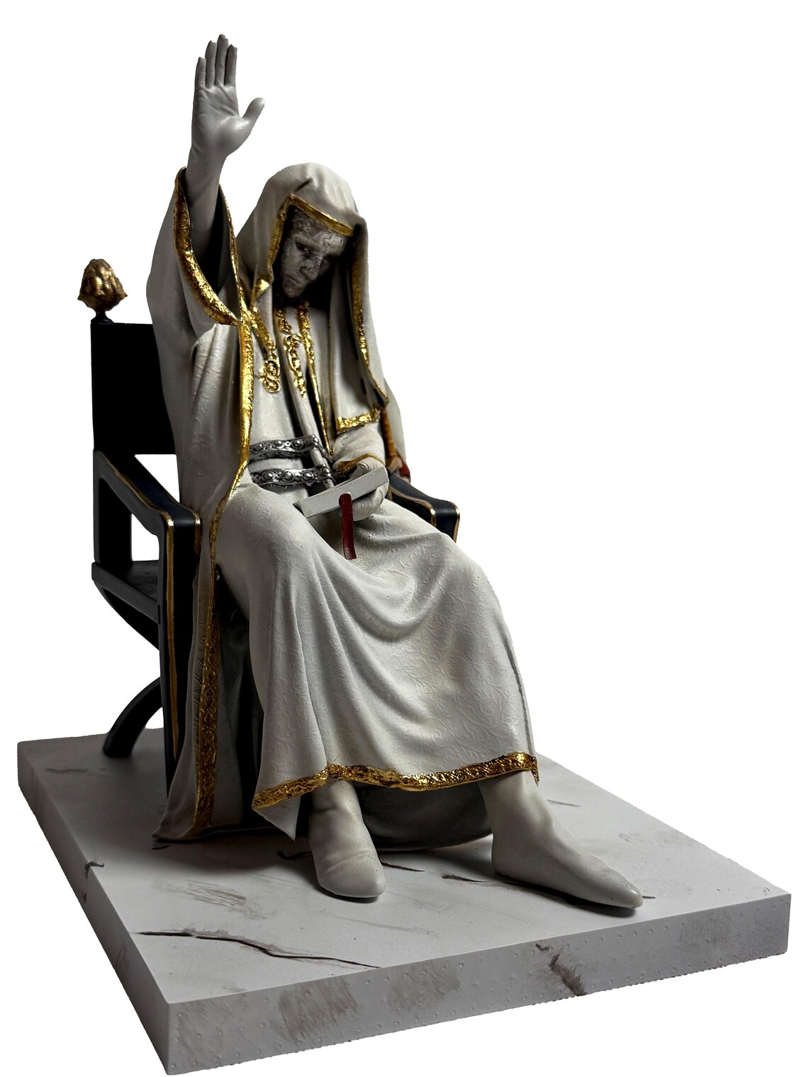 Baldwin IV of Jerusalem King Statue, Medieval Crusader Resin Sculpture ...