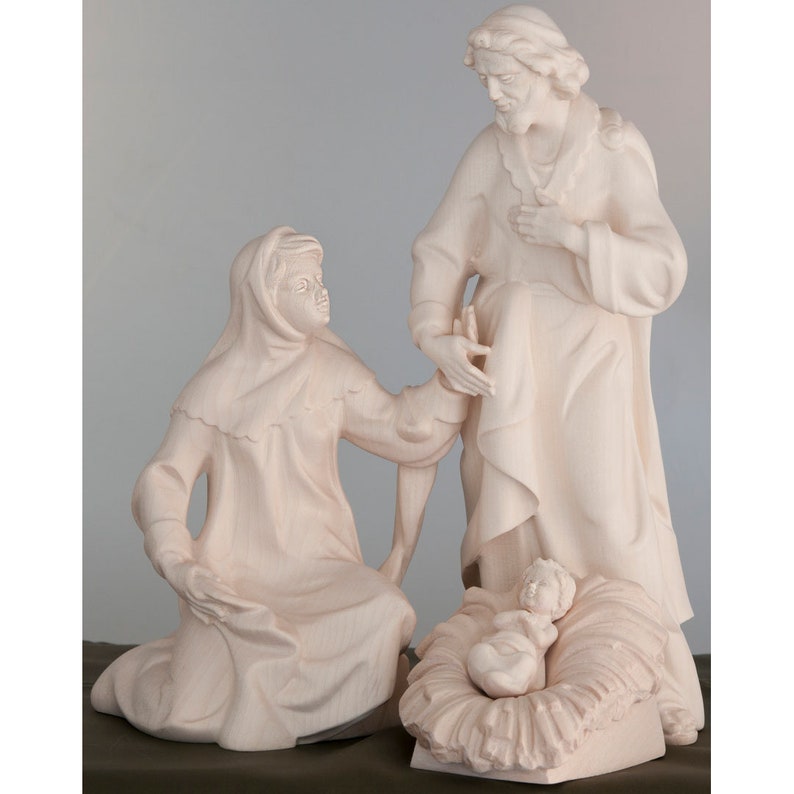 Christmas Tree With Holy Family (tyrolean) and Light Christmas Tree ...