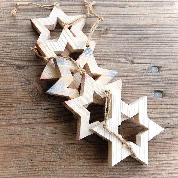 Wooden Evening Star Wall Window Decoration | Etsy